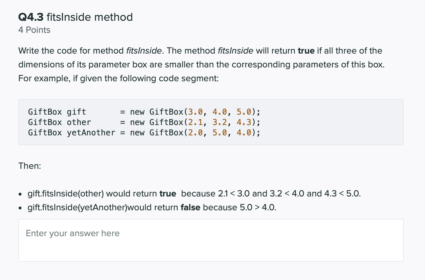 Solved Q4 Object Oriented Programming - Part II 10 Points | Chegg.com