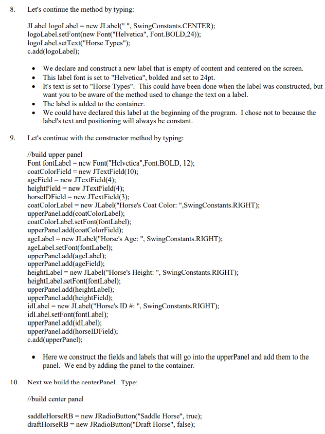 Solved CIT 249: Java II Chapter 17 Lab 3 We will create text | Chegg.com
