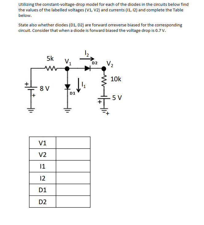 Solved Utilizing the constant-voltage drop model for each of | Chegg.com