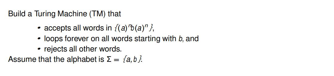 Solved Build a Turing Machine (TM) ﻿thataccepts all words in | Chegg.com