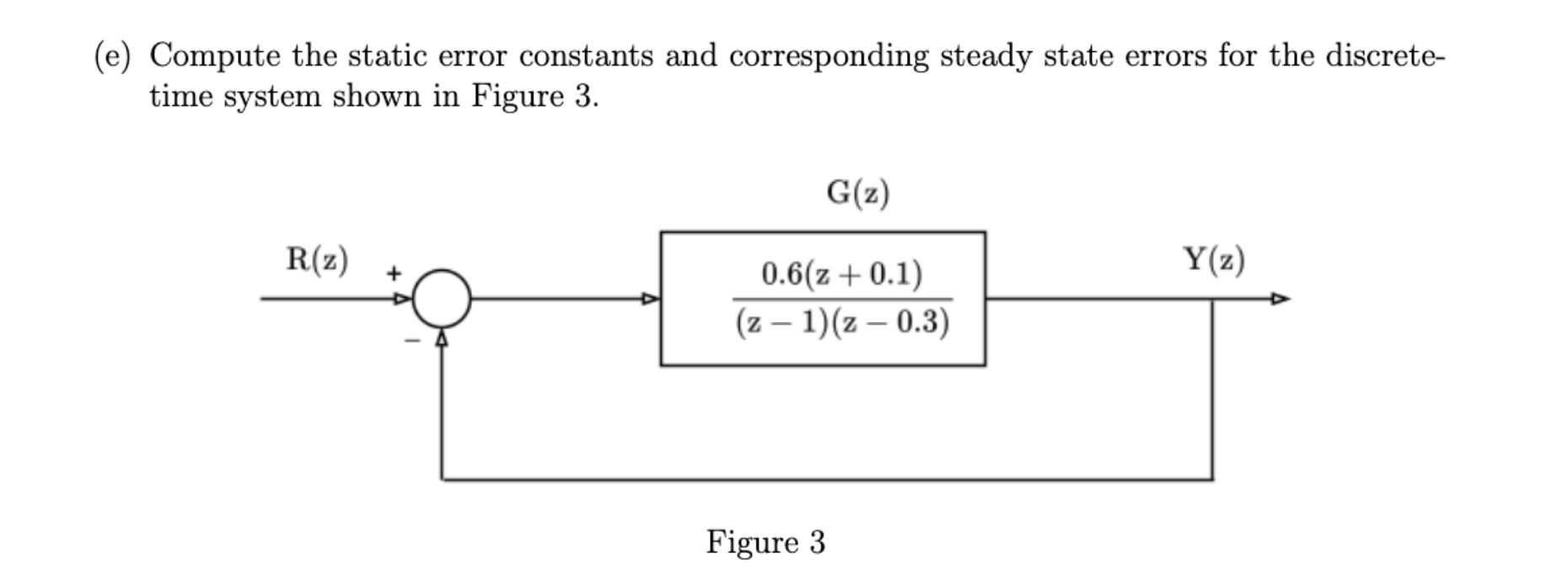 Solved (e) Compute the static error constants and | Chegg.com