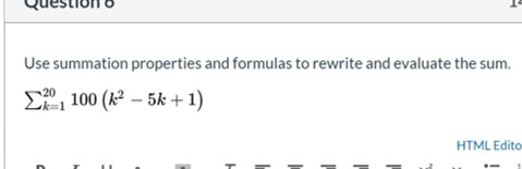 Solved Use summation properties and formulas to rewrite and | Chegg.com