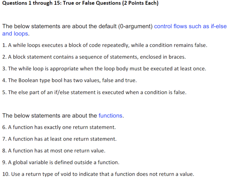 Solved The below statements are about the default | Chegg.com
