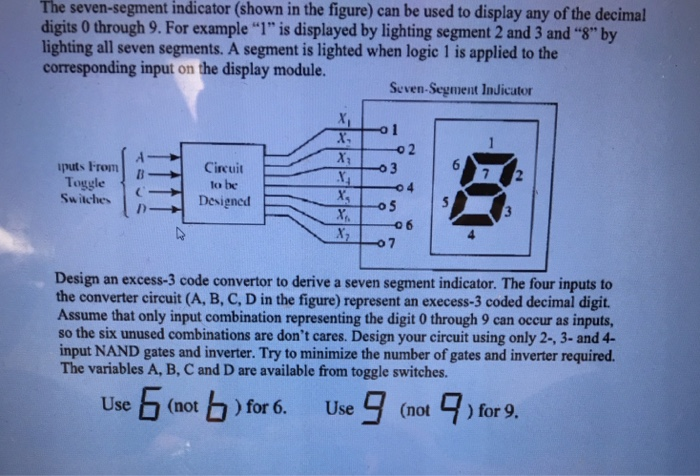Solved The seven-segment indicator (shown in the figure) can | Chegg.com