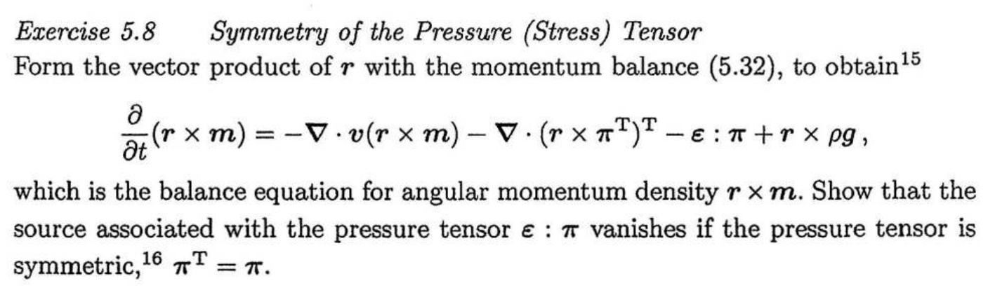 Solved Exercise 5.8 ﻿Symmetry of ﻿the Pressure (Stress) | Chegg.com