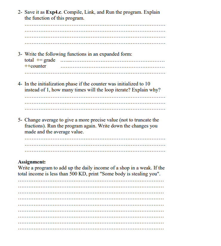 Solved Exp. 4 Objective: To introduce the student to the | Chegg.com