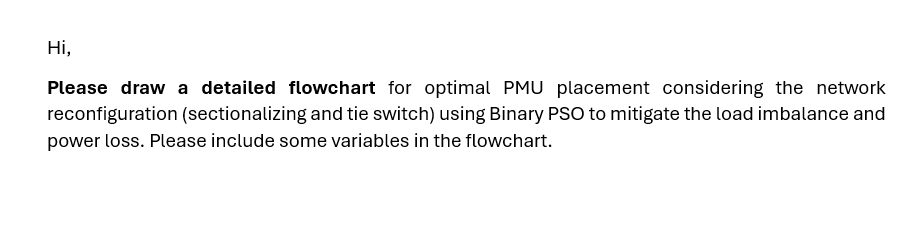 Solved Hi, ﻿Please draw a detailed flowchart for optimal PMU | Chegg.com