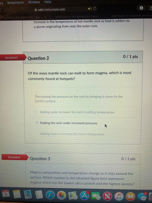 Solved ry Bookmarks Window Help udel.instructure.com of | Chegg.com