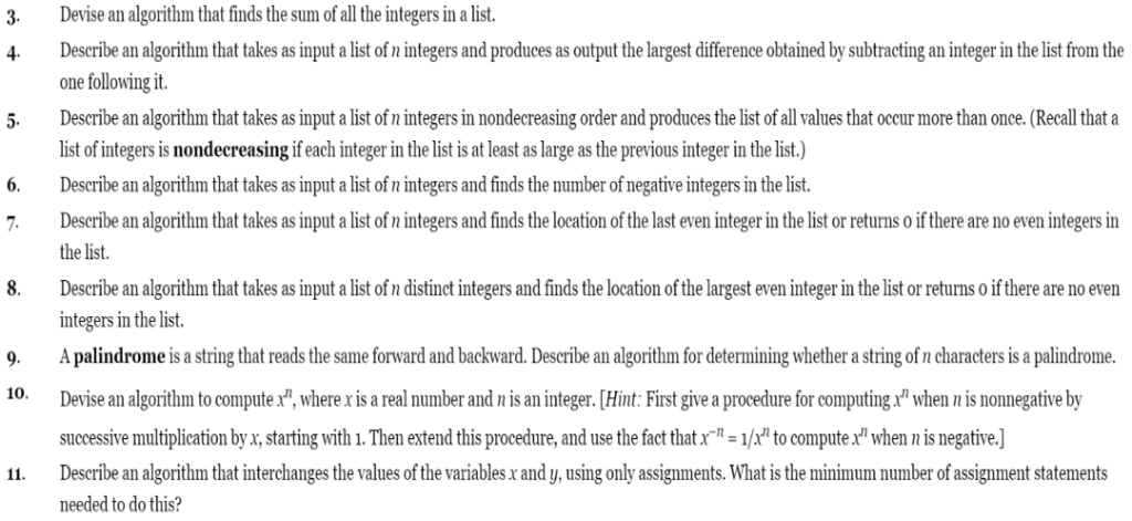 Solved 3 Devise An Algorithm That Finds The Sum Of All The