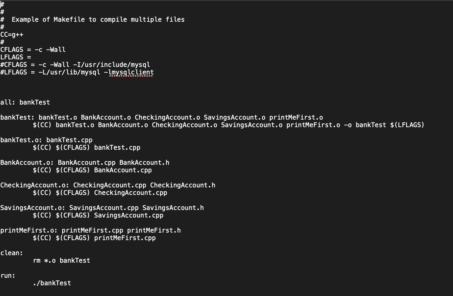 Solved Lab 7-Bank Inheritance - CS-116 O o o o 1. Define a | Chegg.com