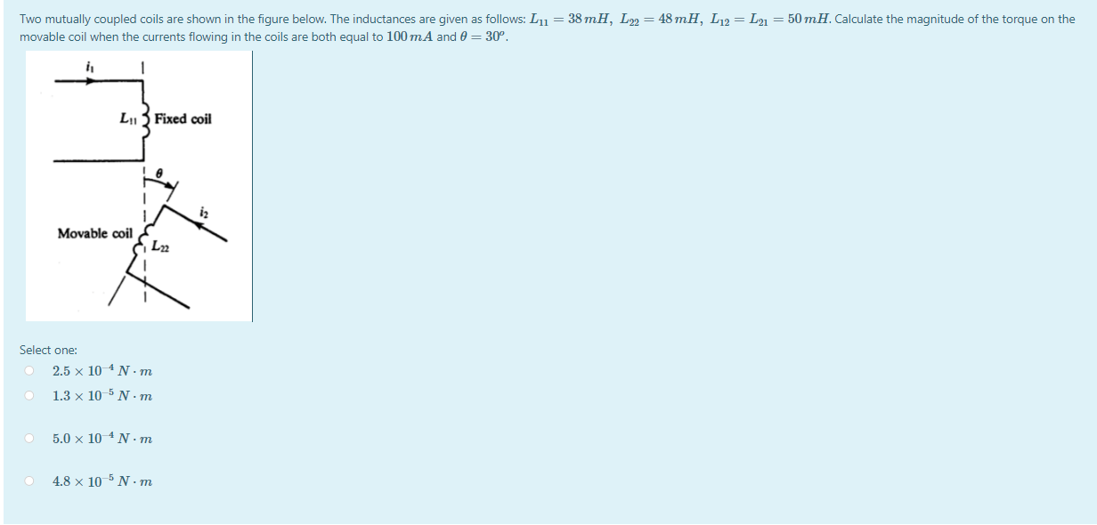 Solved Two mutually coupled coils are shown in the figure | Chegg.com