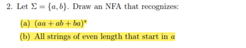 Solved Non-Deterministic Finite Automata please don't copy | Chegg.com