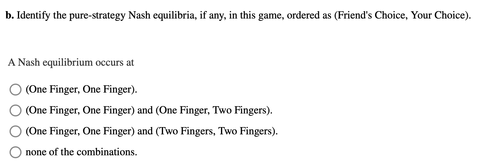 Solved Game Theory — End of Chapter Problem Each day, you | Chegg.com