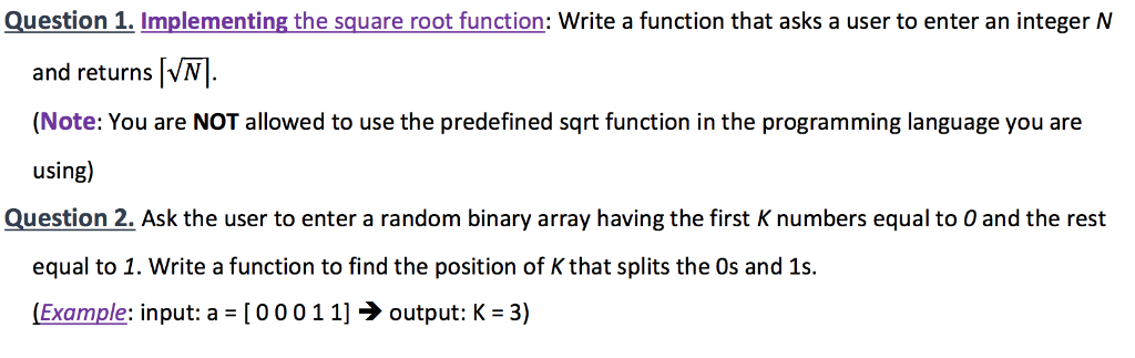Solved Need Help Applying The Idea Of Binarysearch Algorithm