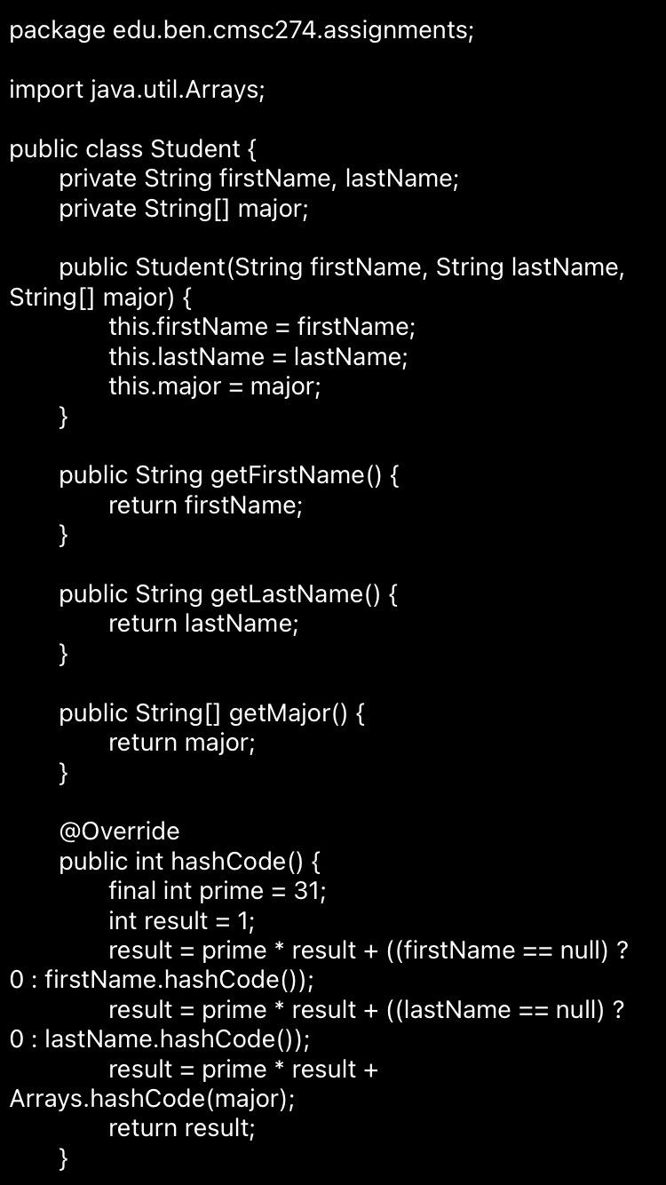 Solved ASSIGNMENT #7 Task: • You have been given a Student | Chegg.com