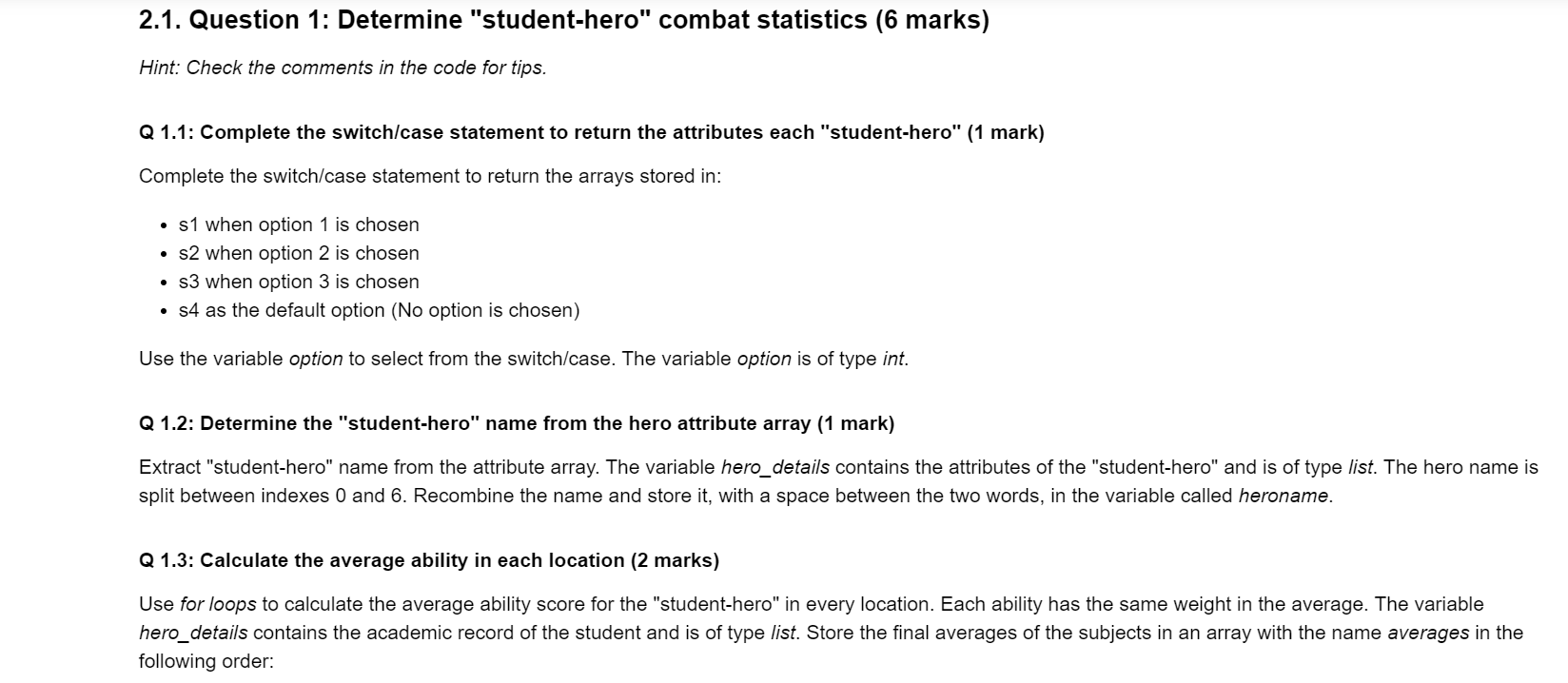- To test your code, run the game developer is | Chegg.com