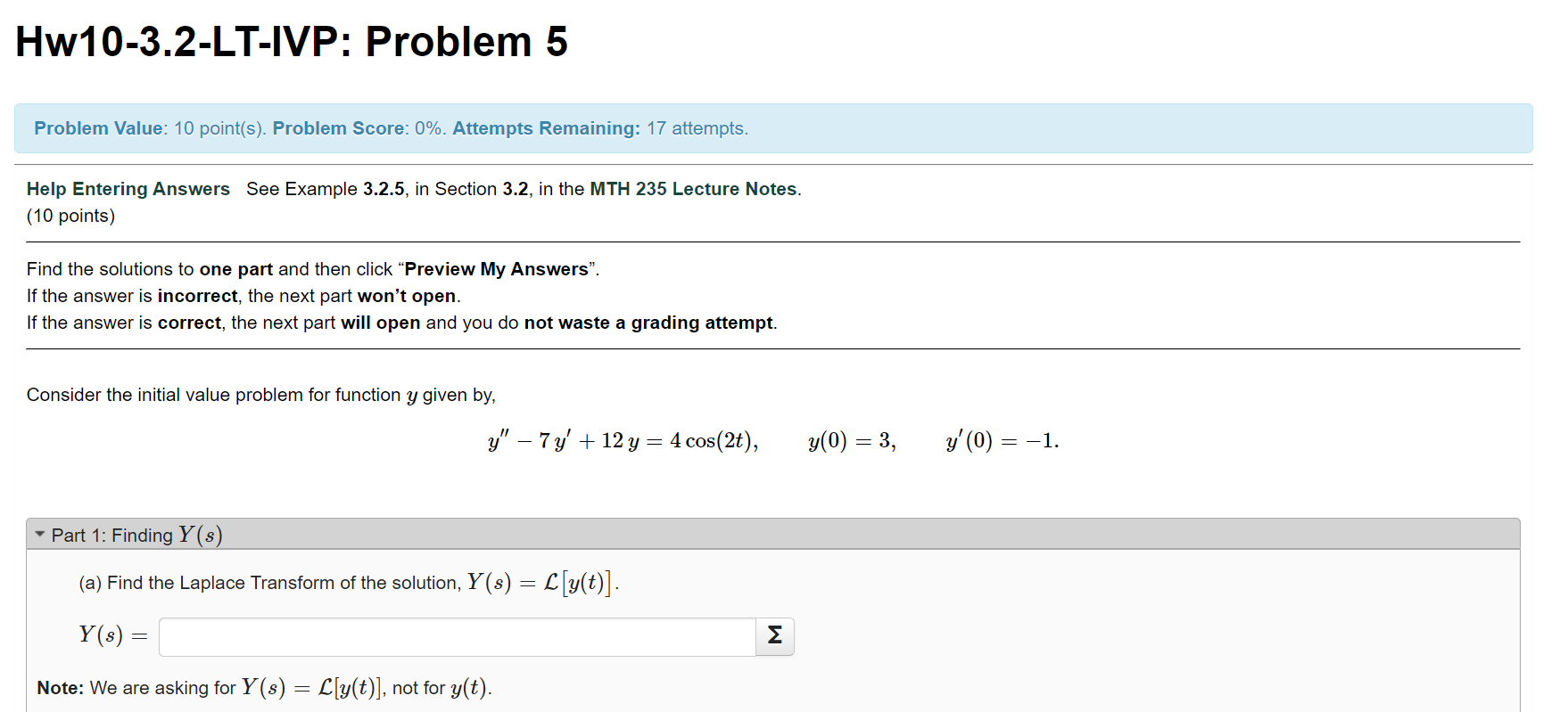 Solved If ﻿the answer is ﻿incorrect, the next part won't | Chegg.com