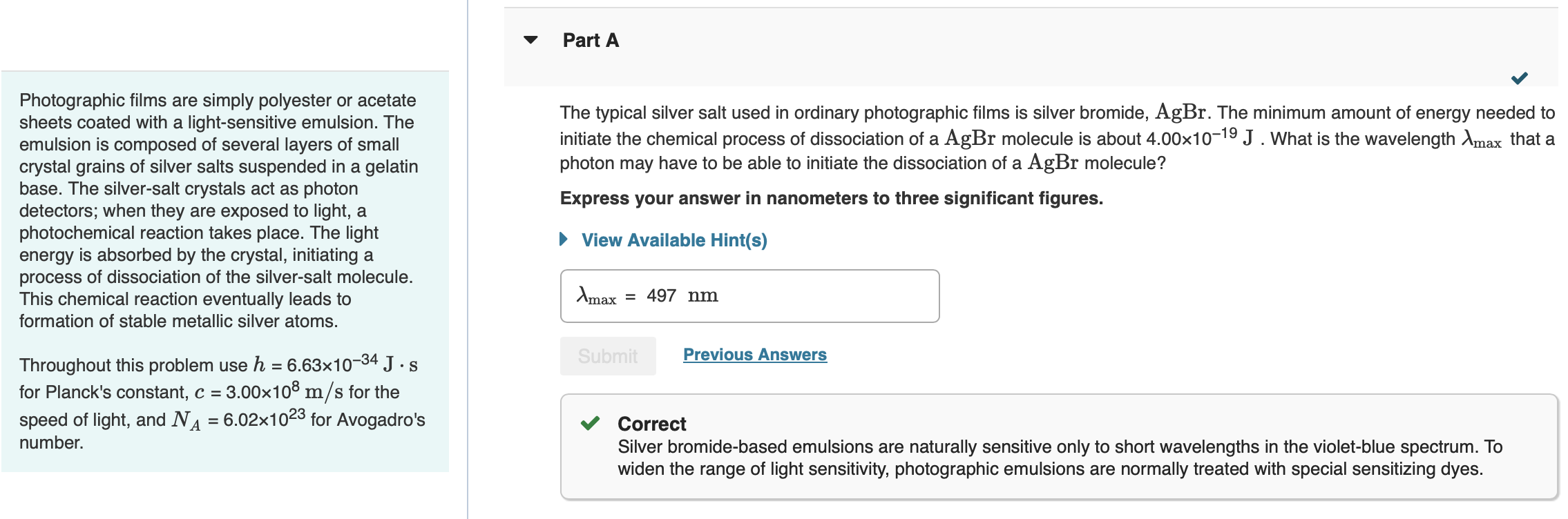 Solved Photographic films are simply polyester or acetate | Chegg.com