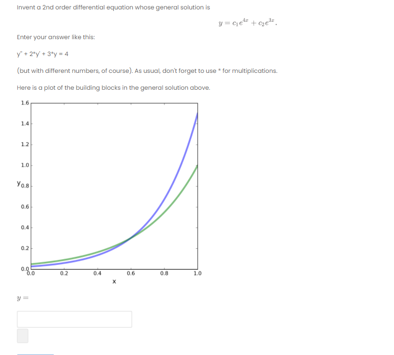 Solved Invent a 2nd order differential equation whose | Chegg.com