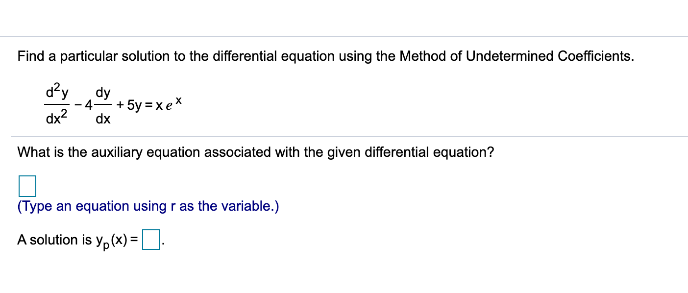 Solved Find a particular solution to the differential | Chegg.com