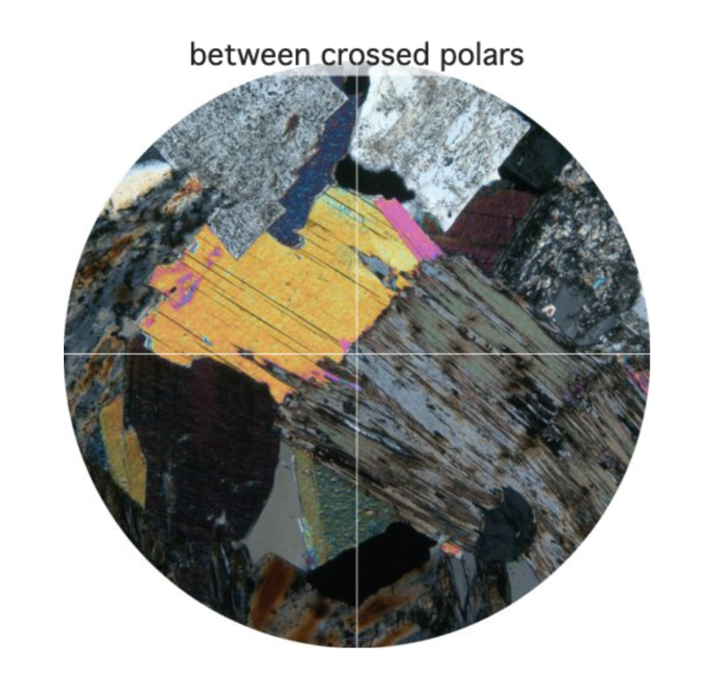 Solved b. Rotation 3 is focused on grains of Muscovite | Chegg.com