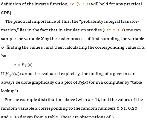 Solved 2.34. Probability integral transformation. Consider a | Chegg.com