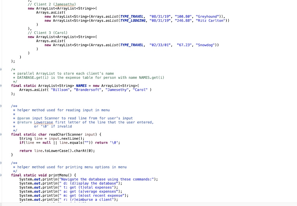 Solved 9.10 Ch 9, Part 3 - Reimbursement Database Write this | Chegg.com