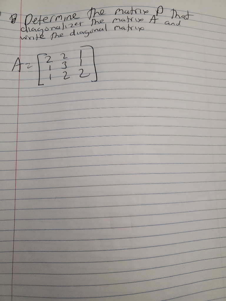 Solved ot that trix # o and 2 Determme The Matrix | Chegg.com