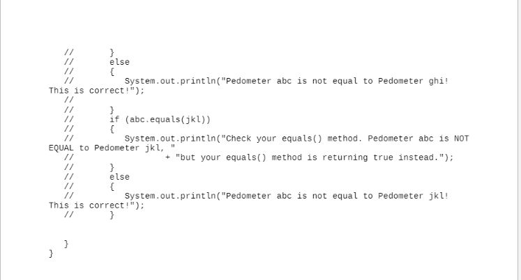 // This is a test/driver program for the Pedometer | Chegg.com
