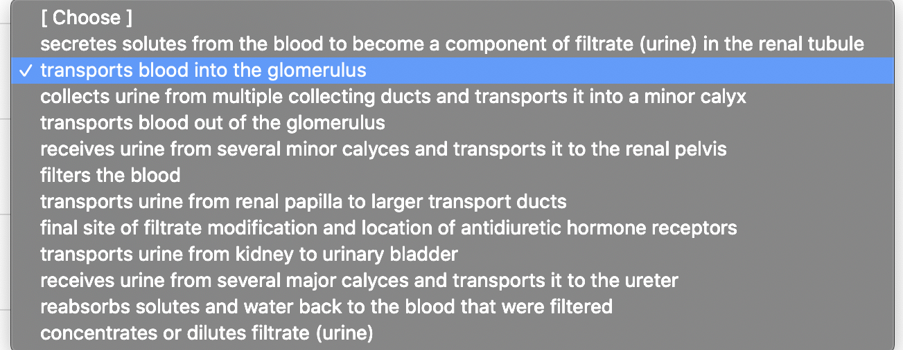 Solved Matching: Using the drop down list, match the | Chegg.com