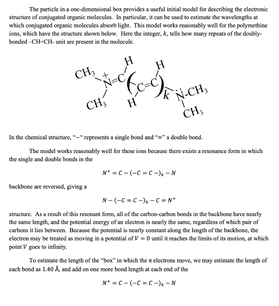 Solved The particle in a one-dimensional box provides a | Chegg.com
