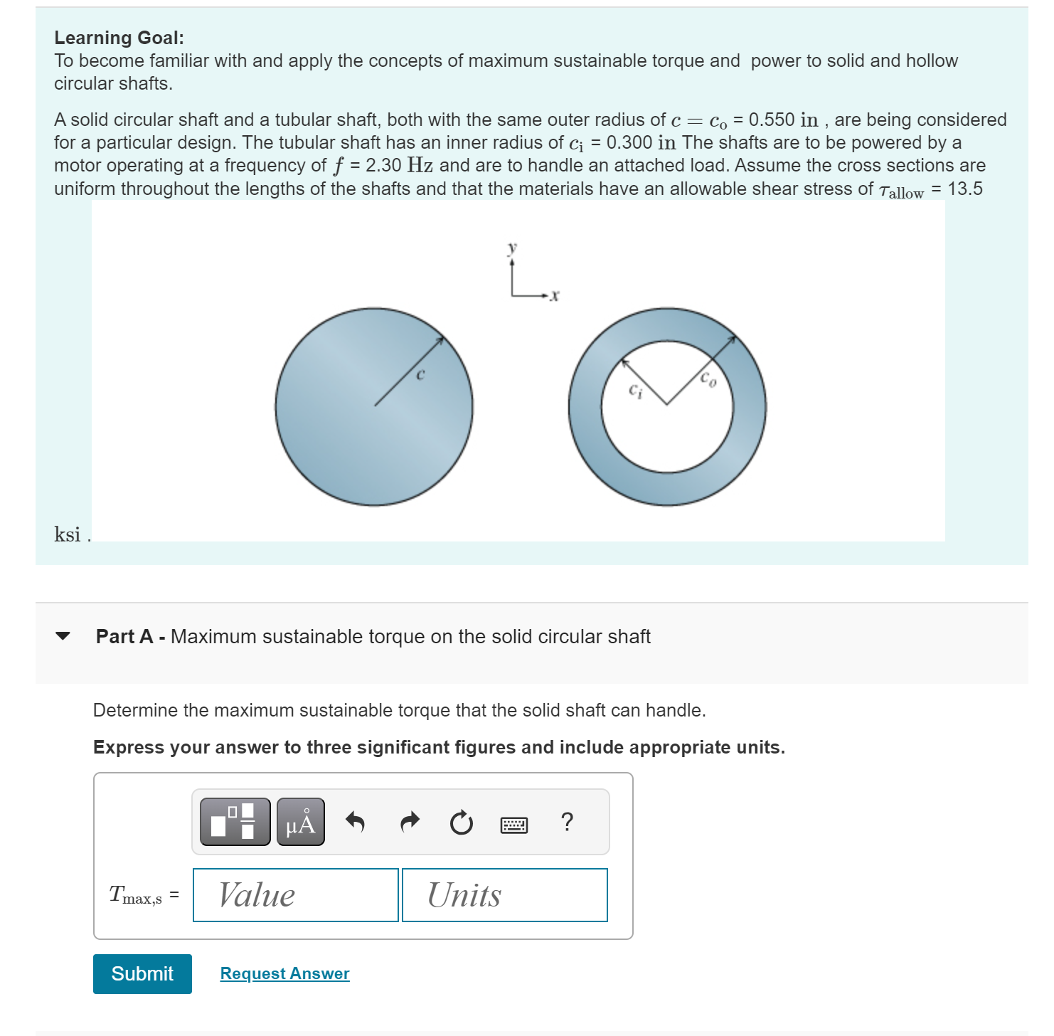 Solved Learning Goal: To become familiar with and apply the | Chegg.com