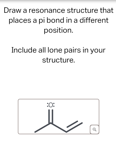 Solved Draw a resonance structure thatplaces a pi bond in a | Chegg.com