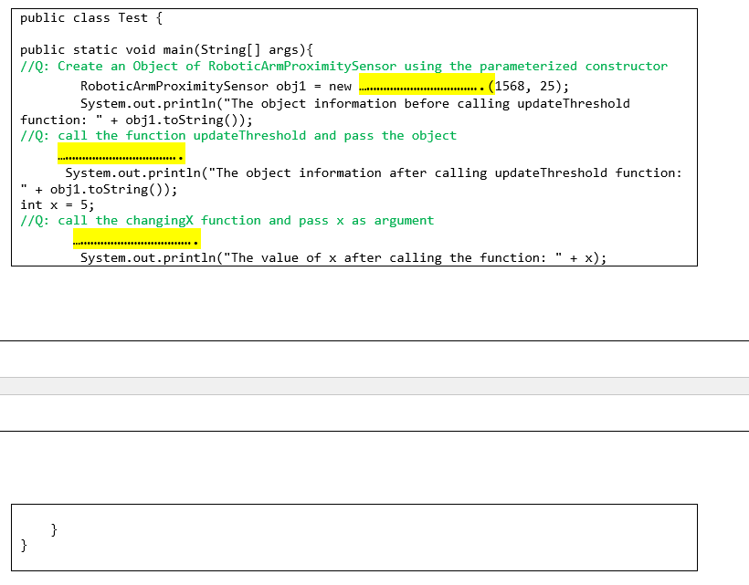 Solved Task 1: Passing Objects to Methods Passing an object | Chegg.com
