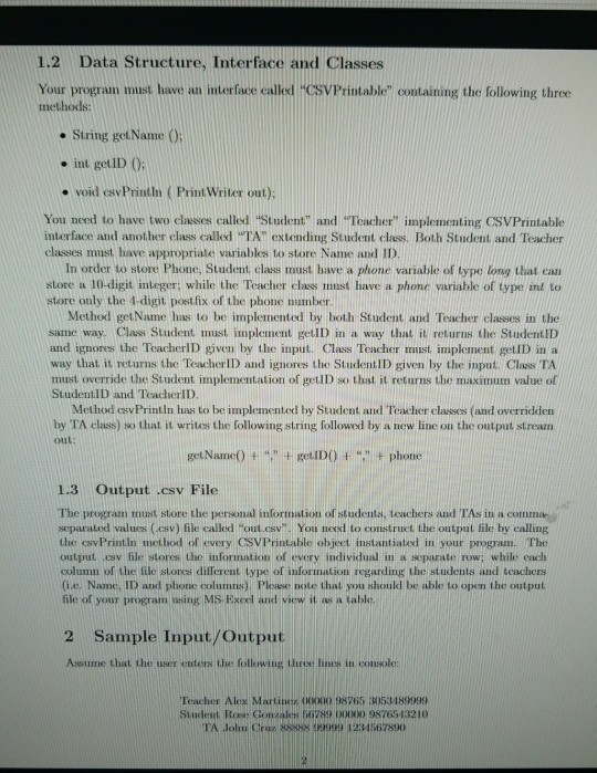 Solved Will upvote guaranteed. Please answer my java | Chegg.com