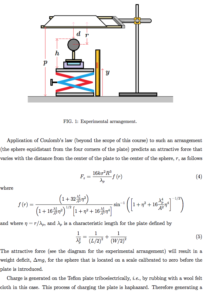 I. EXPERIMENT 2.01: COULOMB'S LAW A. Abstract The | Chegg.com