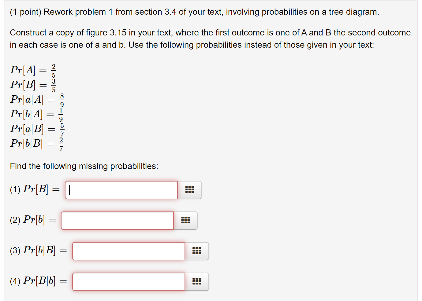 Solved 1 Point Rework Problem 1 From Section 3 4 Of Your