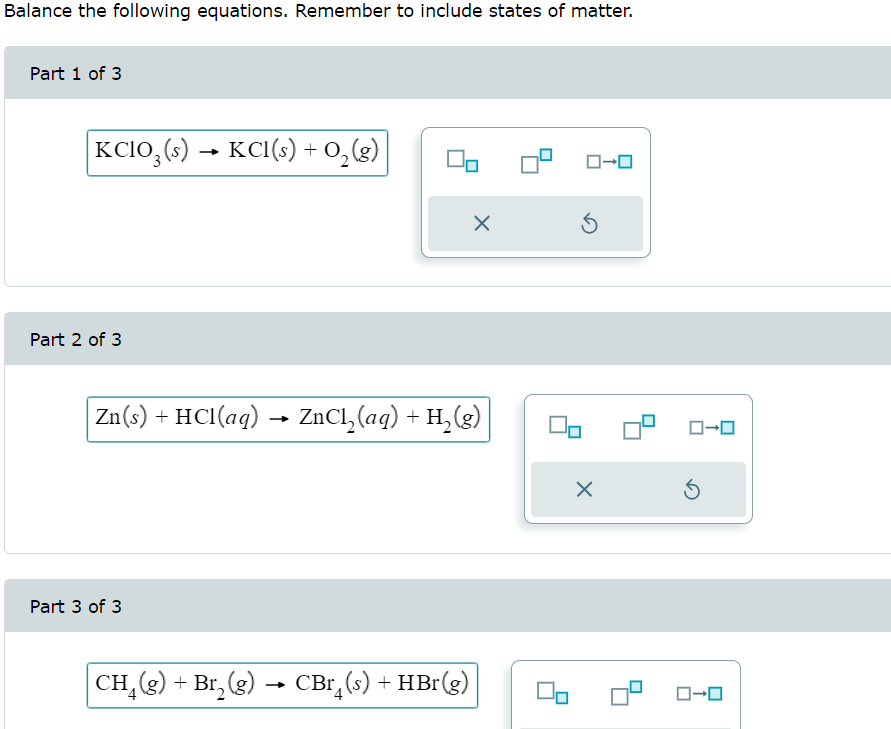 Solved Classify each reaction as combination, decomposition, | Chegg.com