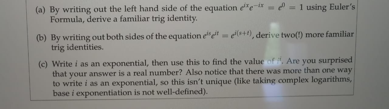 Solved (a) By writing out the left hand side of the equation | Chegg.com