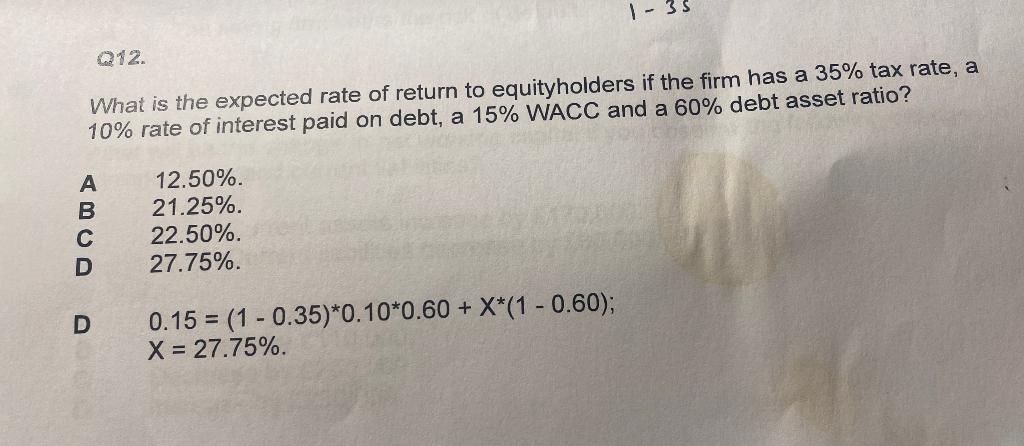 Solved what would be the equation to work this out and how | Chegg.com