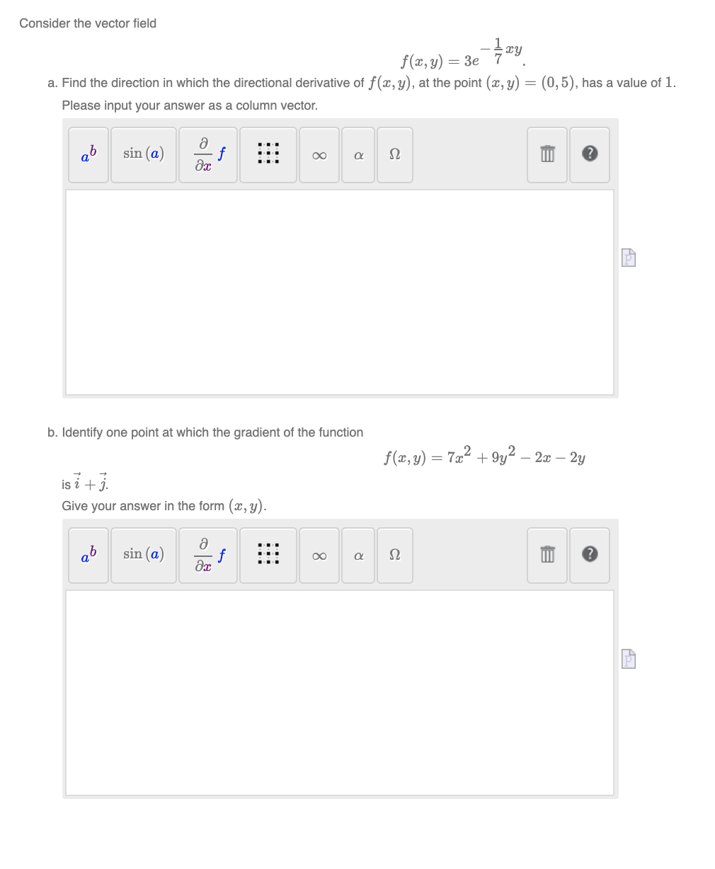 Solved Consider the vector field f(x, y) = 3e a. Find the | Chegg.com
