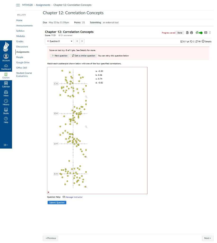 Solved EMTH128 Assignments Chapter 12: Correlation Concepts | Chegg.com
