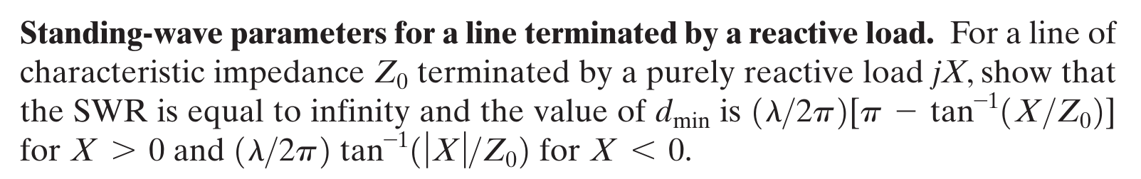 Solved Standing-wave parameters for a line terminated by a | Chegg.com