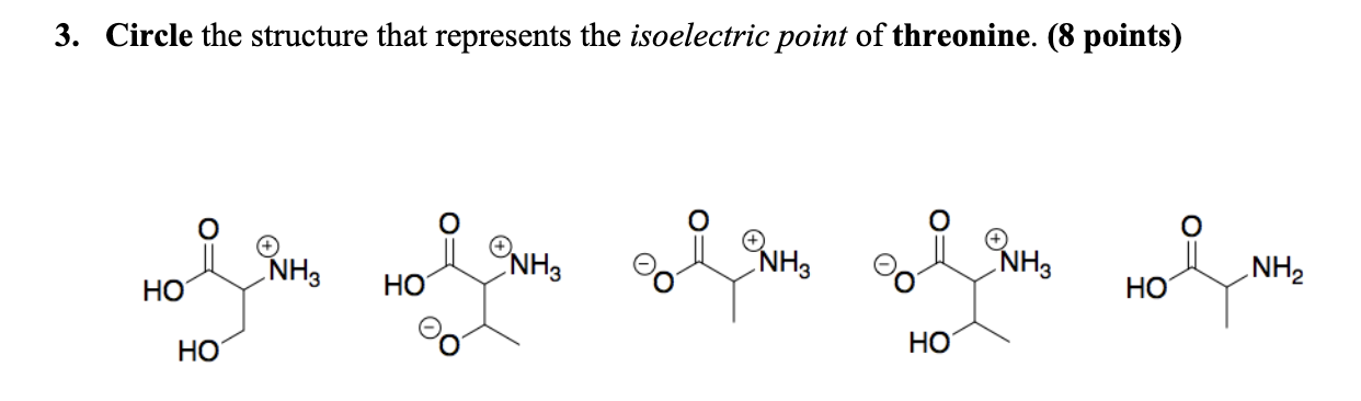 Solved 3. Circle the structure that represents the | Chegg.com