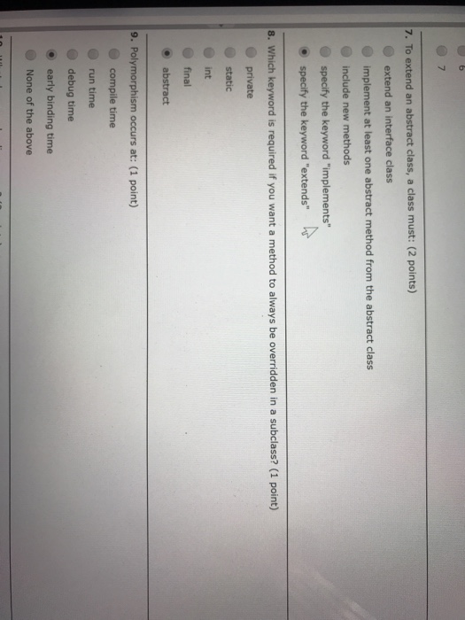 Solved implement at least one abstract method from the | Chegg.com