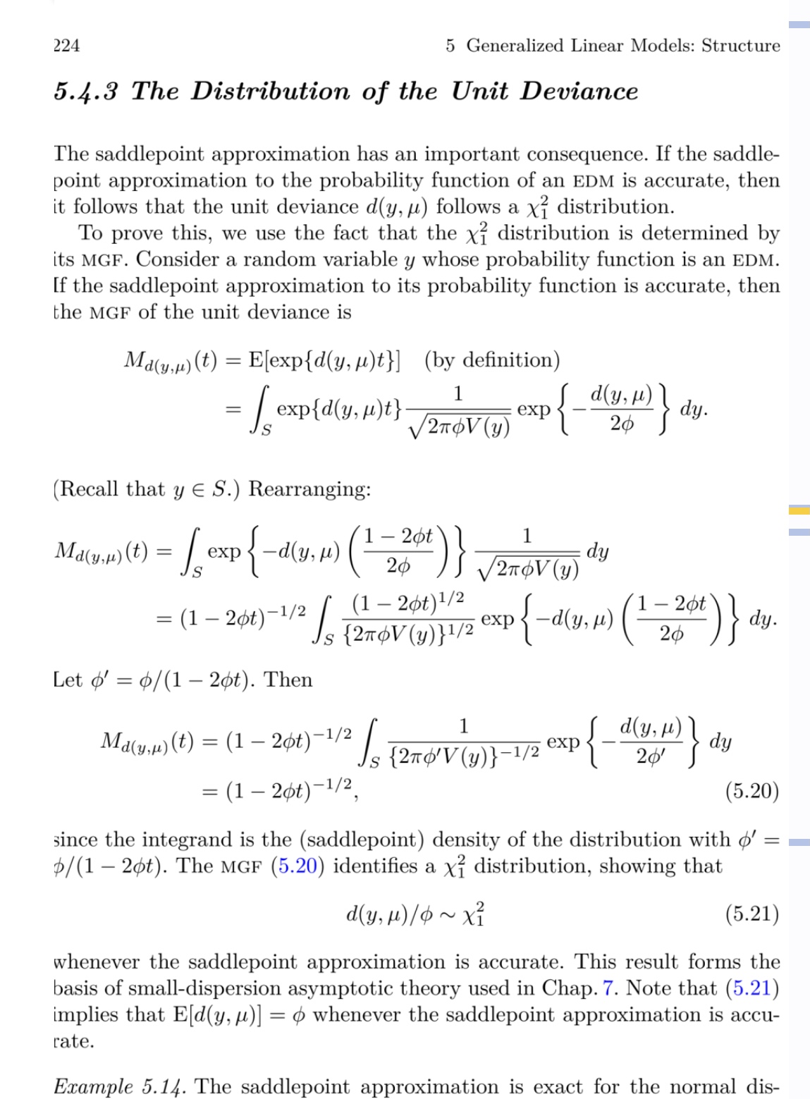 Trying to prove the distribution of the deviance (not | Chegg.com