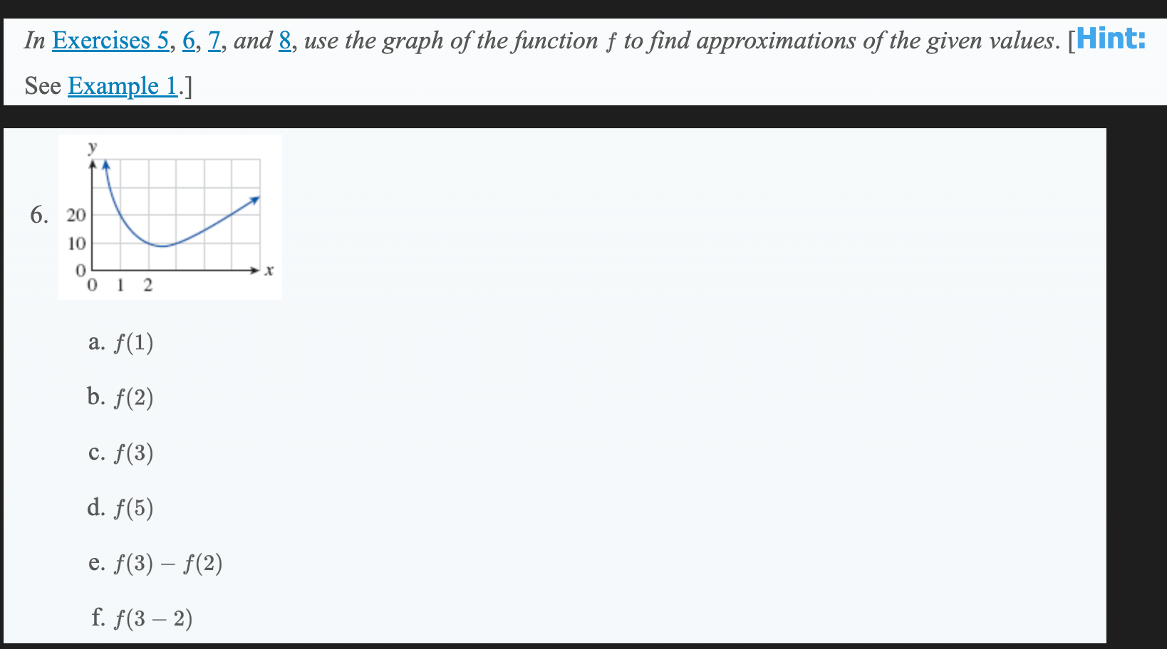 Solved In Exercises 5 6 7 And 8 Use The Graph Of The