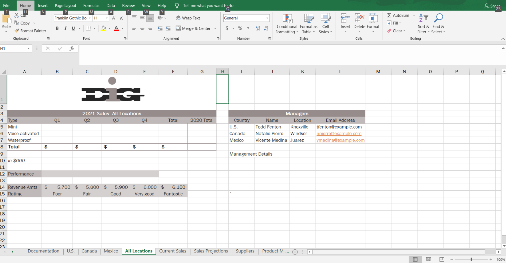 Solved 5. In the range B12:E12, Benicio wants to display a | Chegg.com