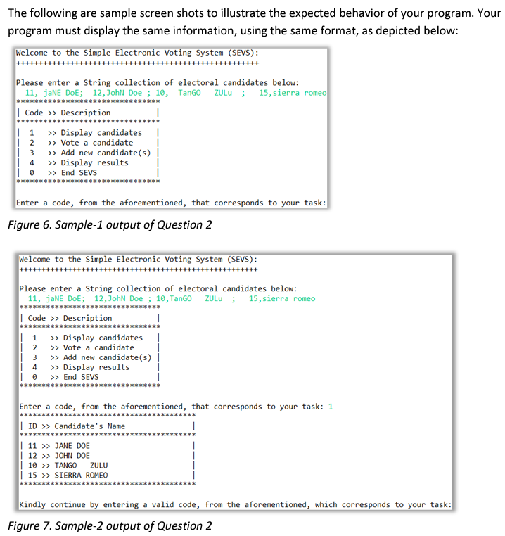 Solved Question 2 (8pts) - Simple Electronic Voting System | Chegg.com
