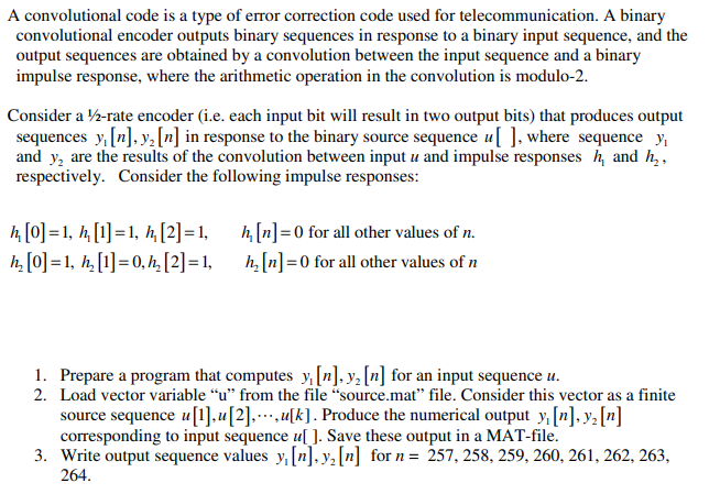 Solved A Convolutional Code Is A Type Of Error Correction